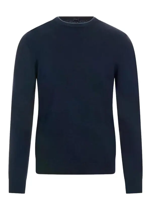Fedeli Crew-neck Sweater - Blue