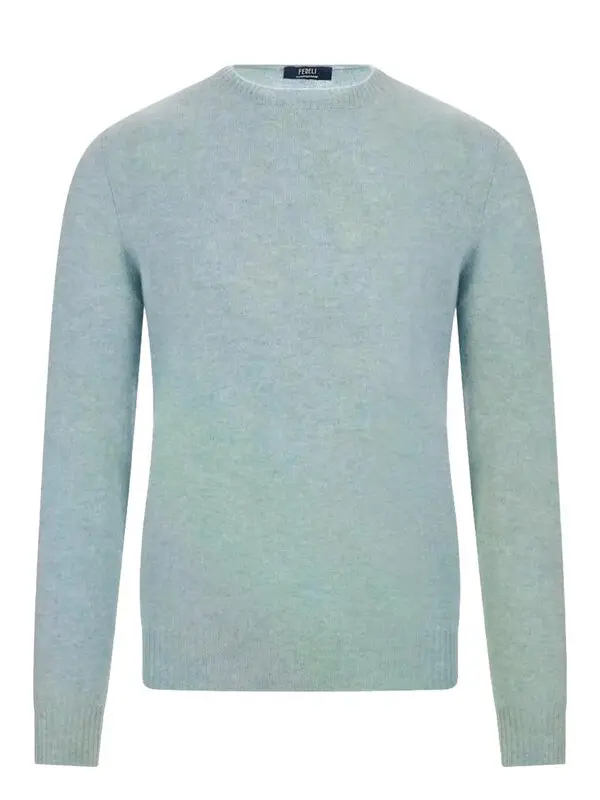 Fedeli Crew-neck Sweater - Blue