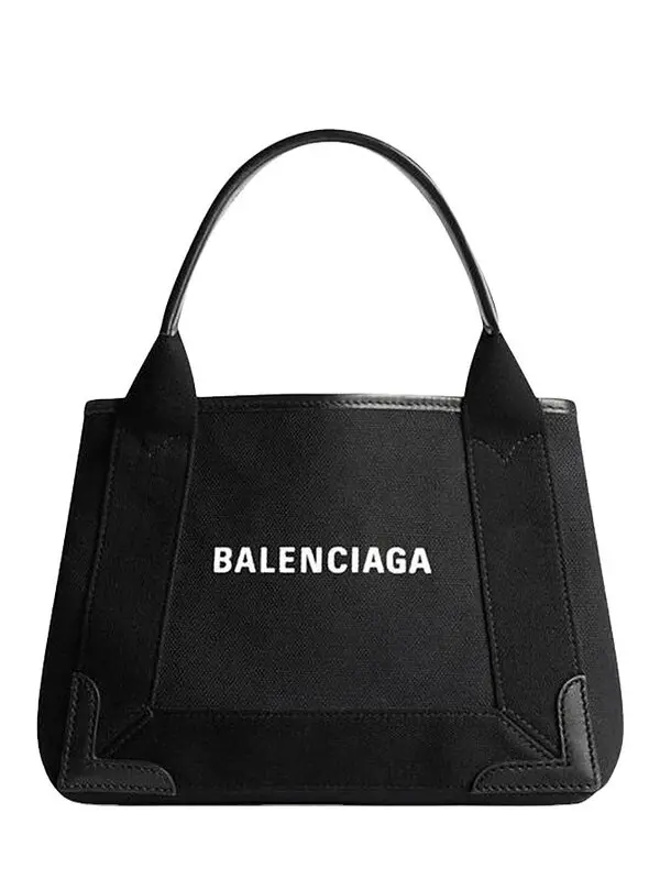 Balenciaga Navy Cabas Xs Tote - Black