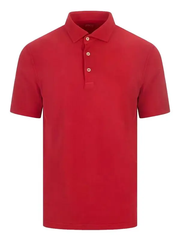 Fedeli Short-sleeve Polo Shirt - Red