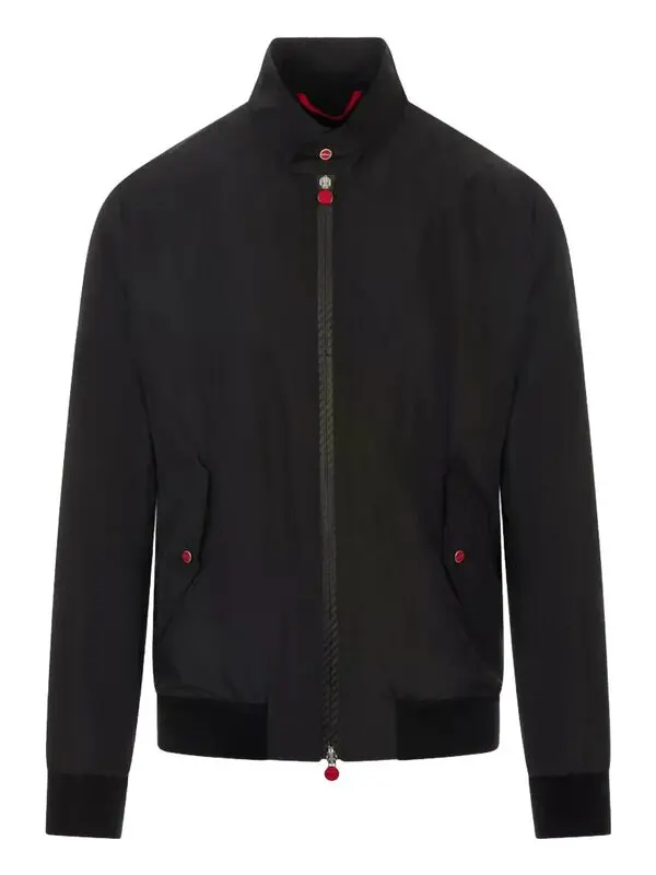 Kiton High-neck Zip-up Bomber Jacket - Black