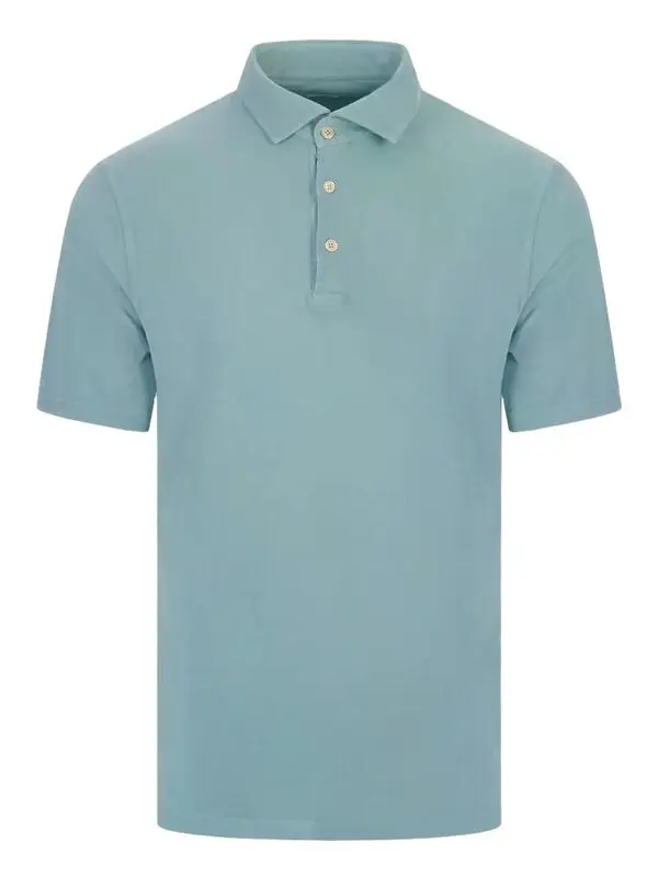 Fedeli Short-sleeve Polo Shirt - Blue