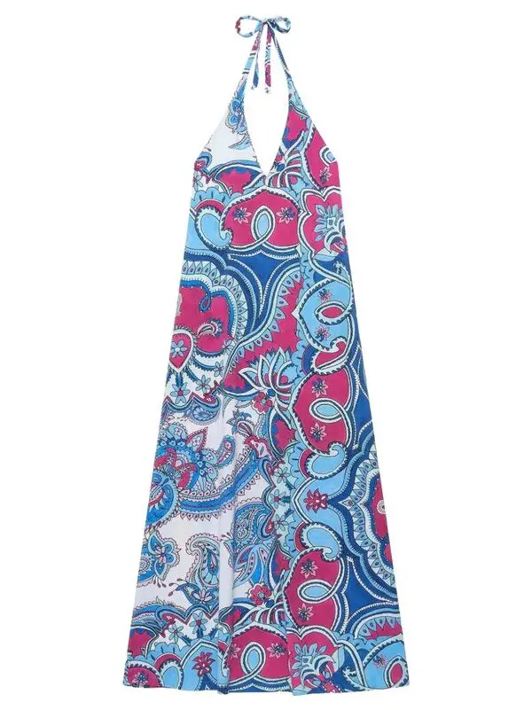 Malìparmi Paisley-print Maxi Dress - Pink