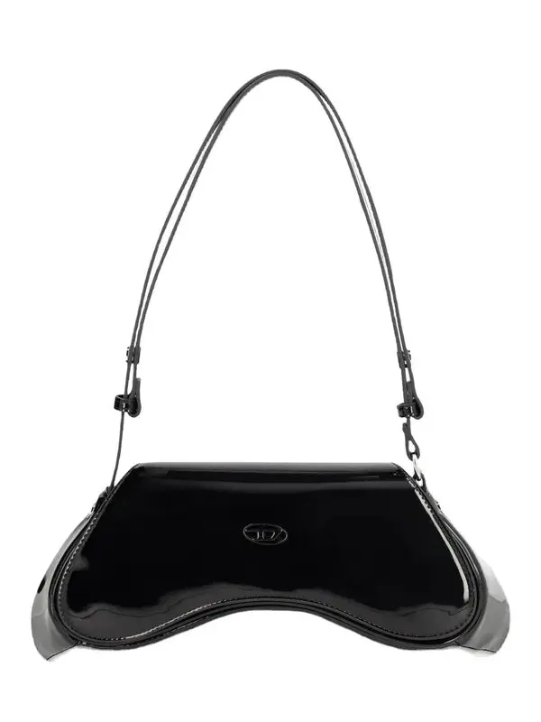 DIESEL® Logo-plaque Shoulder Bag - Black