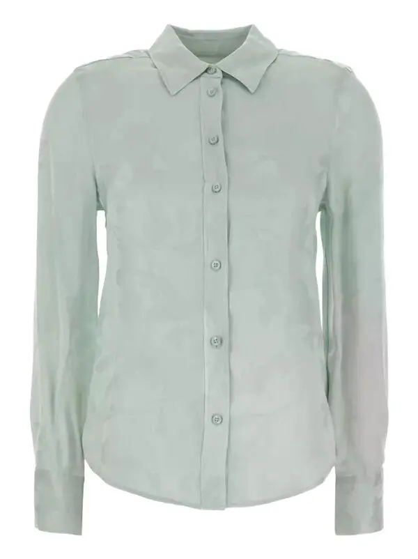 Calvin Klein Jacquard Floral-pattern Shirt - Green