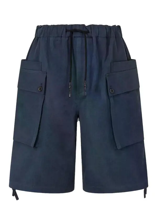 STUDIO TOMBOY Drawstring-waist Cargo Shorts - Blue