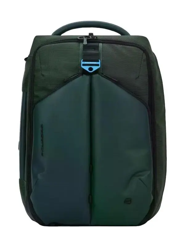 PIQUADRO Expandable Three-compartment Backpack - Green
