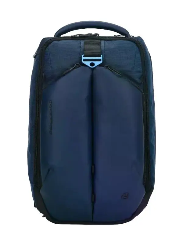 PIQUADRO Panelled Ripstop Backpack - Blue