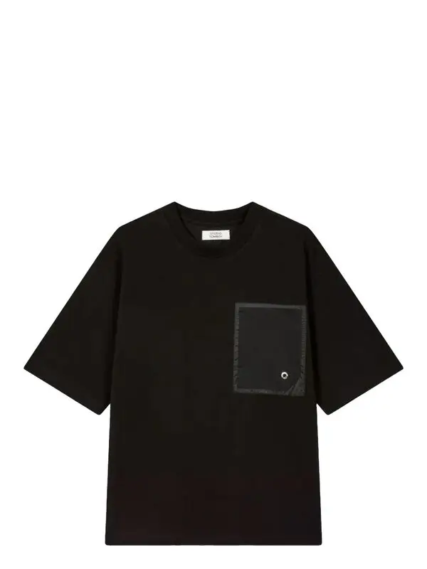 STUDIO TOMBOY Patch-pocket T-shirt - Black
