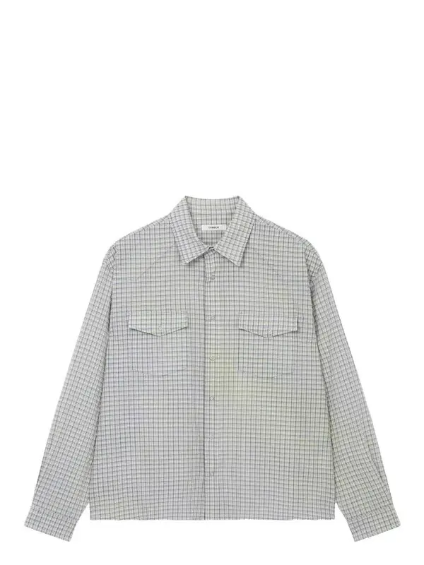 STUDIO TOMBOY Double-pocket Checkered Shirt - Neutrals