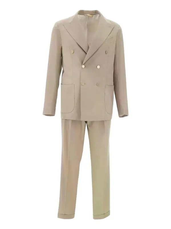 BRIGLIA 1949 Taurasi Double-breasted Suit - Neutrals