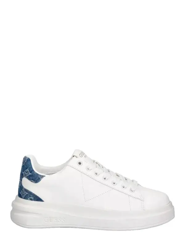 Guess 4g-monogram Panelled Sneakers - White