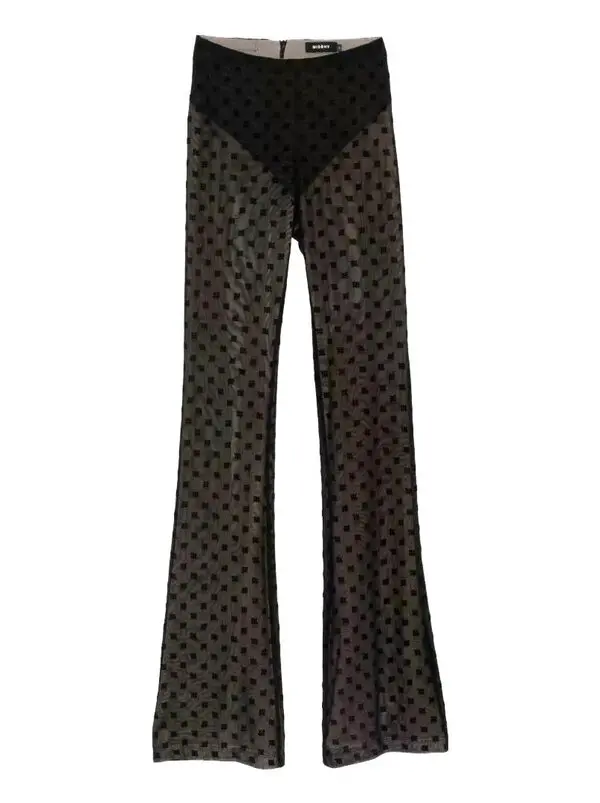 MISBHV Logo-pattern Trousers - Black