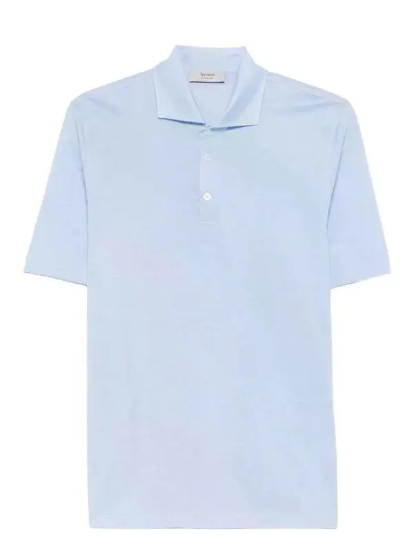 FERRANTE Short-sleeve Polo Shirt - Blue