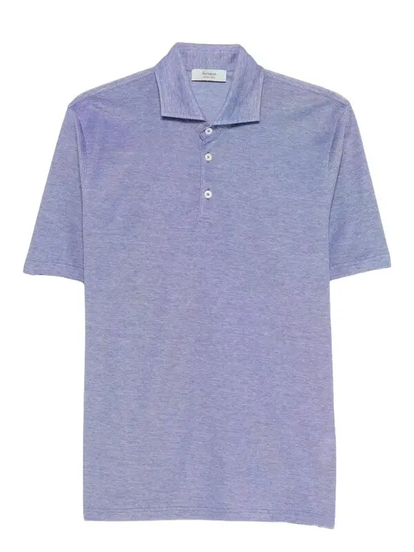 FERRANTE Short-sleeve Polo Shirt - Blue