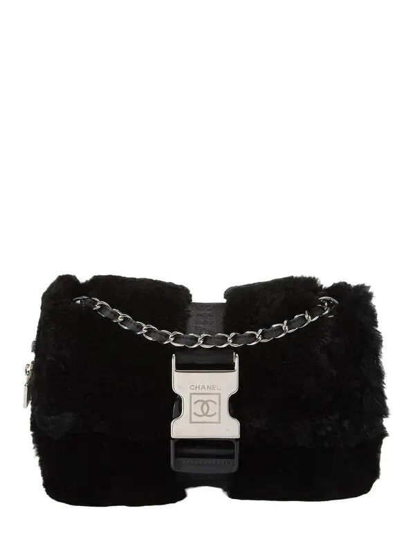 Chanel Lapin Sport Ligne Flap Bag - Black