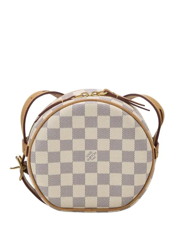 LOUIS VUITTON Damier Azur Boite Chapeau Souple - White