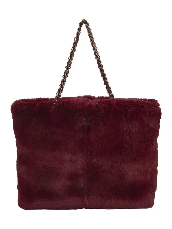 Chanel Lapin Tote Bag - Burgundy