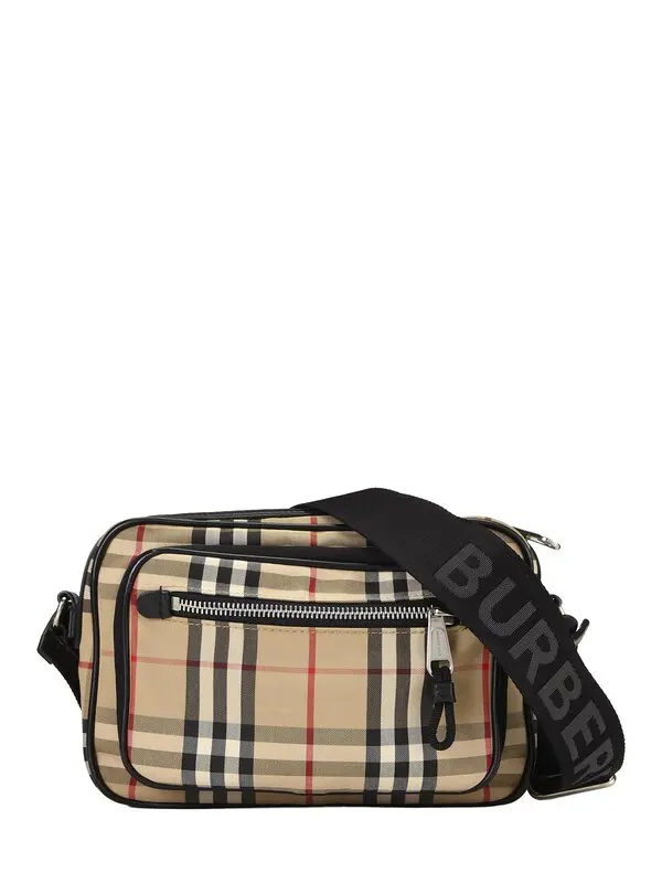 Burberry Vintage Check Camera Bag - Black