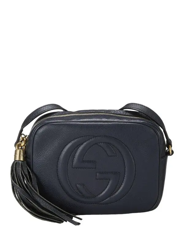 Gucci Leather Soho Disco - Navy