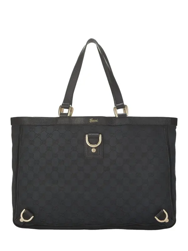 Gucci Gg D-ring Abbey Tote - Black