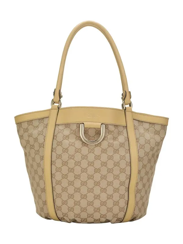 Gucci Original Gg D-ring Abbey Tote - Yellow
