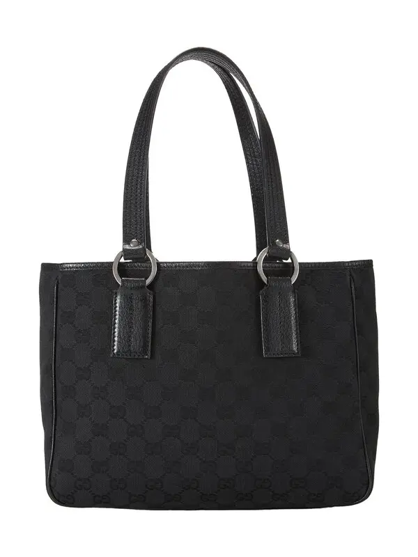 Gucci Gg Canvas Tote - Black