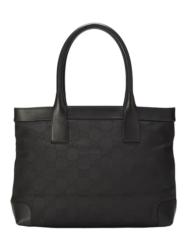 Gucci Gg Canvas Tote - Black