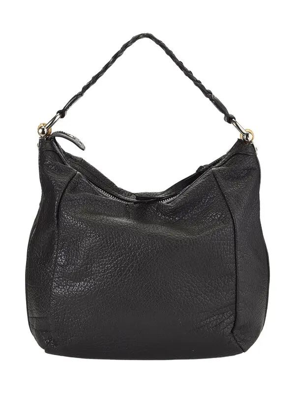 Gucci Leather Bamboo Braided Hobo - Black