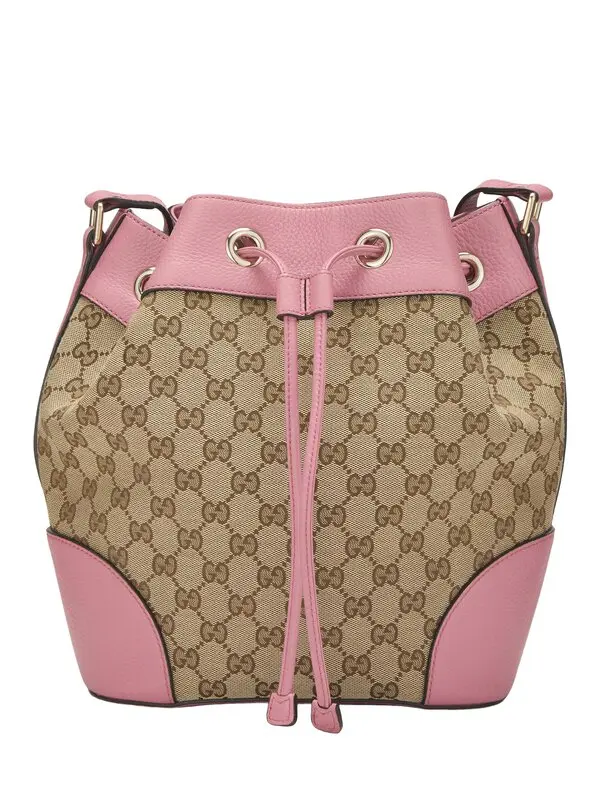 Gucci Original Gg Canvas Bucket Bag - Pink