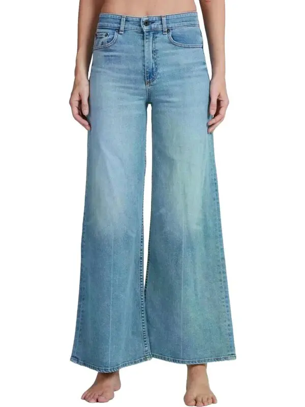 ASKK NY Faded Wide-leg Jeans - Blue