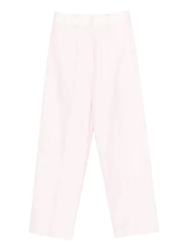 FORTE_FORTE Pressed-crease Trousers - Pink