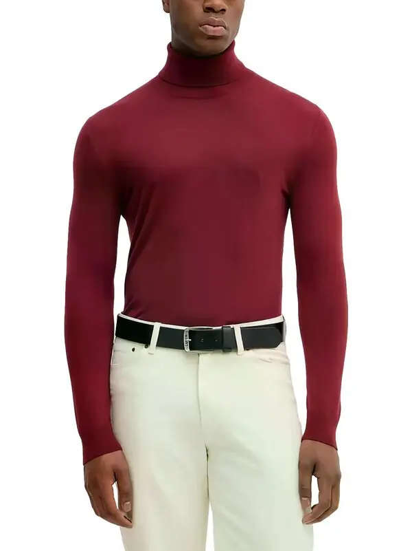 Sisley Roll Neck Sweater - Red
