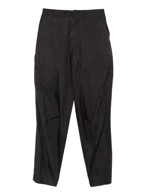 ADER ERROR Crinkled-finish Trousers - Black