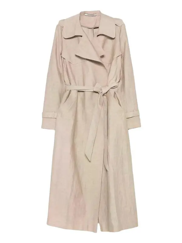 Tagliatore Belted Storm-flap Coat - Neutrals