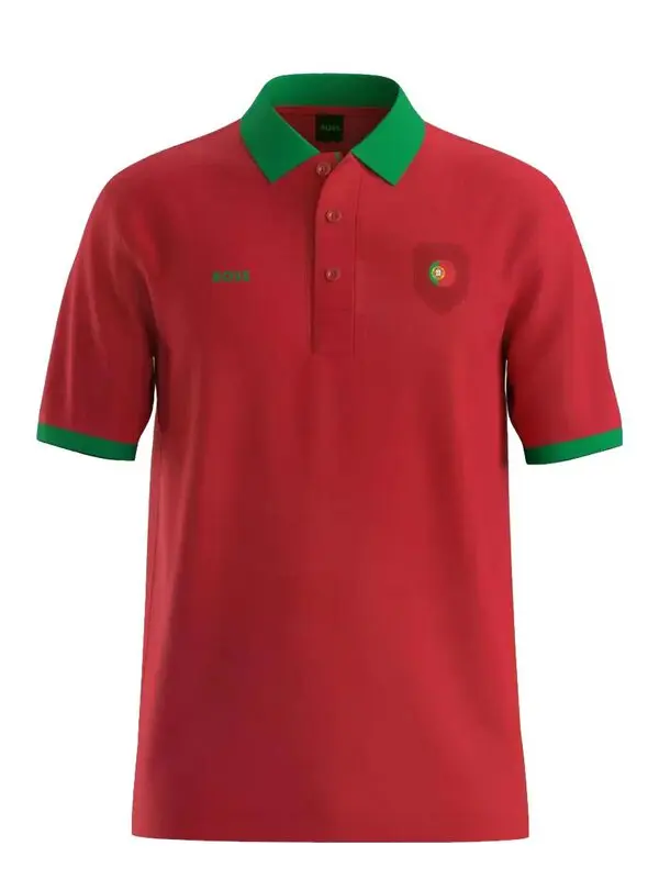 BOSS Patch Short-sleeve Polo Shirt - Red