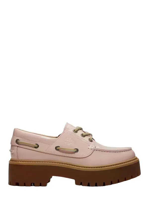 Timberland Stone Street Patent Leather Boat Loafers - Pink