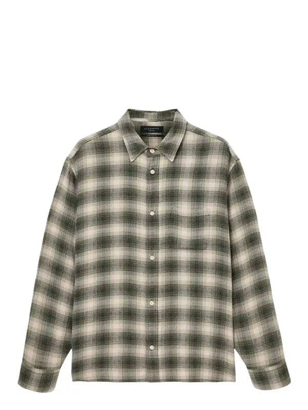 ALLSAINTS Check Lumley Shirt - Green