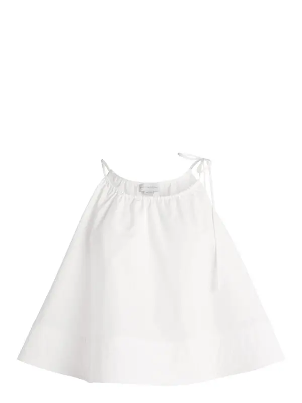 Stella McCartney Cotton Poplin Frill Blouse - White