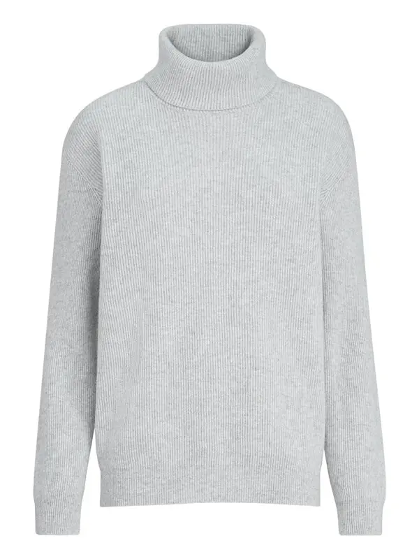 Brunello Cucinelli Cashmere Rollneck Sweater - Grey