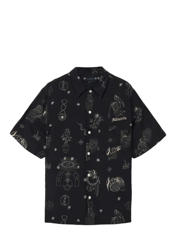 ALLSAINTS Printed Terra Shirt - Black