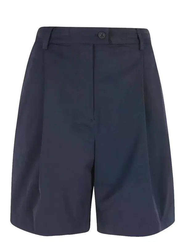 SAVE THE DUCK Pleated Bermuda Shorts - Blue