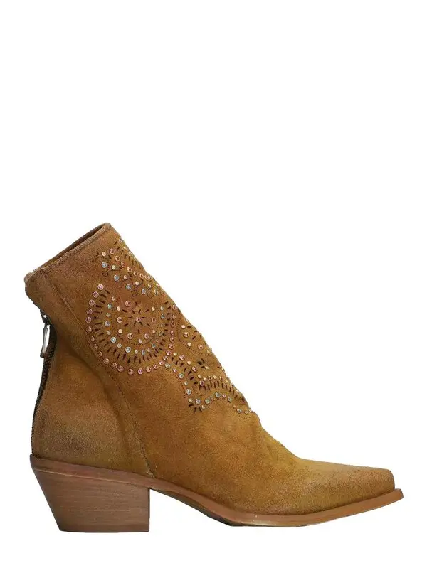 METISSE Suede Ankle Boots - Neutrals