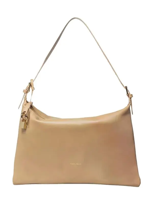 MARC ELLIS Logo Shoulder Bag - Neutrals