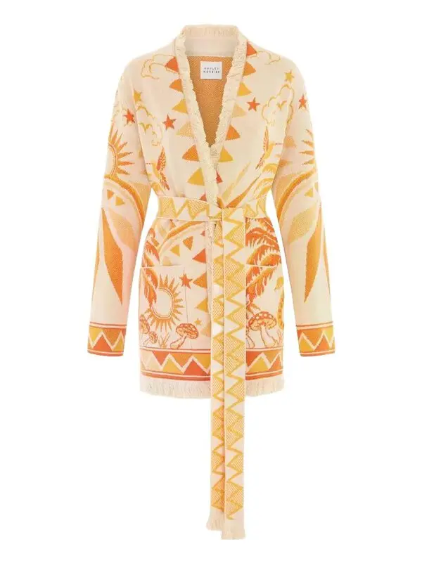 HAYLEY MENZIES Magic Leopard Cardigan - Yellow