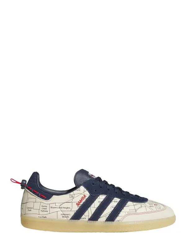 Adidas Samba Eric Shake James 414 Day Viewfinder Milwaukee Sneakers - Crew White/core Navy Blue/red