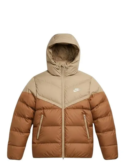 Nike Windrunner Primaloft Stormfit Hooded Puffer Jacket - Khaki/light British Tan/sail
