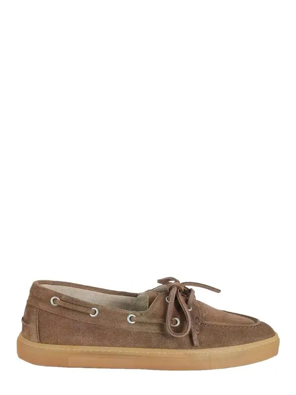 COPENHAGEN  Suede Lace-up Loafers - Brown