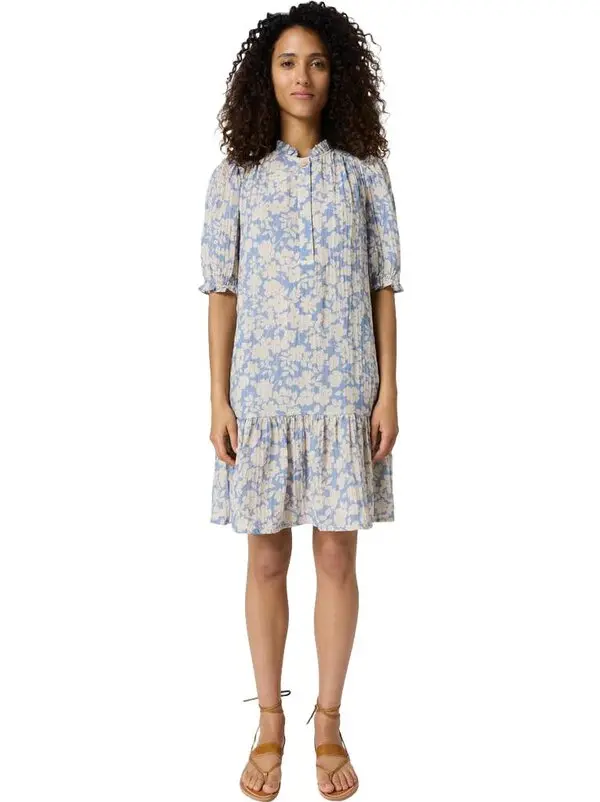 Gerard Darel Romie Floral Mini Dress - Sky Blue