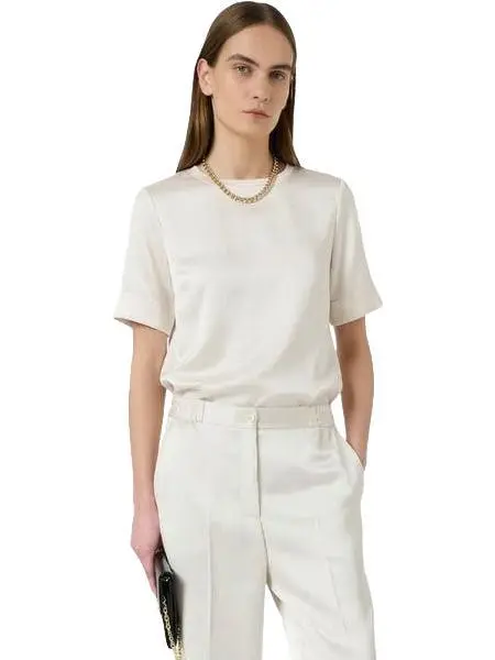 Gerard Darel Cileia Short Sleeve Blouse - Ecru